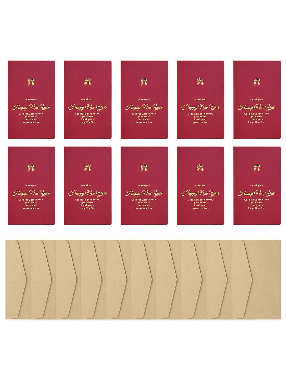 3D Поздравительная открытка 2025 года Змеи с конвертом для друзей-мужчин и женщин