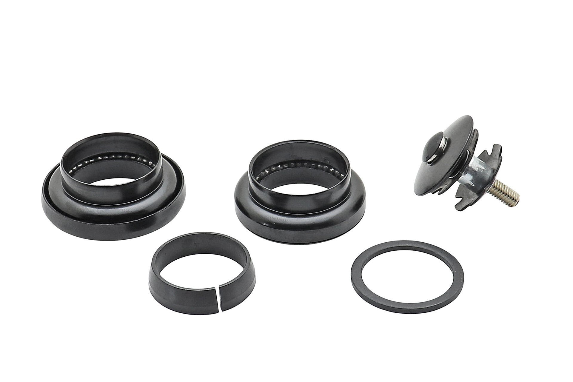 Детали рулевой колонки "Kenli" б/резьб.1-1/8"(28,6/34/30мм, общ. h26мм ЧЕР)KL-B207(компл)