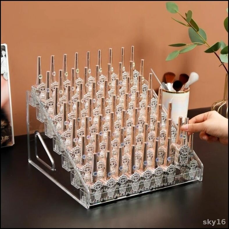 Подставка 7 яруса для гель-лаков, Полочка для гель-лаков настольная, органайзер для косметики