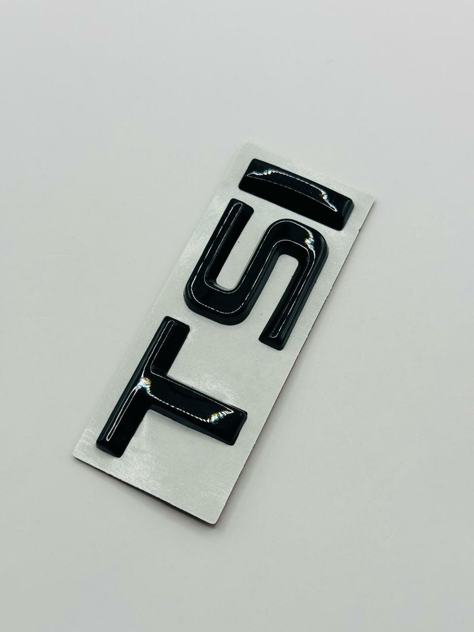 Знак Наклейка TSI Черный Глянец Метал