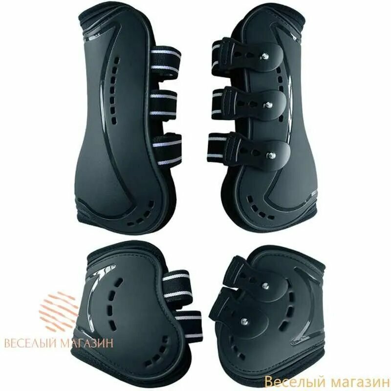 2 пары лошадиных ног, защитное снаряжение для ног для прыжков с лошади