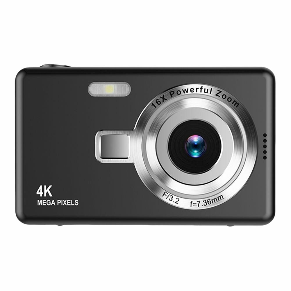 4K HD 1080P видеокамера для блогов: автофокус, стабилизация, 96 Мп, 16 зум, 2,4 IPS-экран для детей, взрослых, новичков