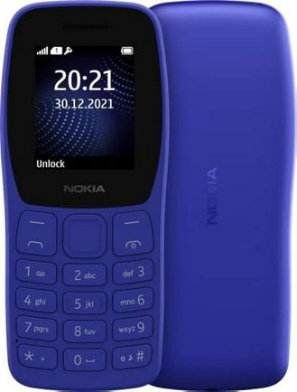 Мобильный телефон Nokia 105 DS Classic TA-1459 Синий 2 sim 1.77″ TN (TFT) 2G 800 mAh (RU)
