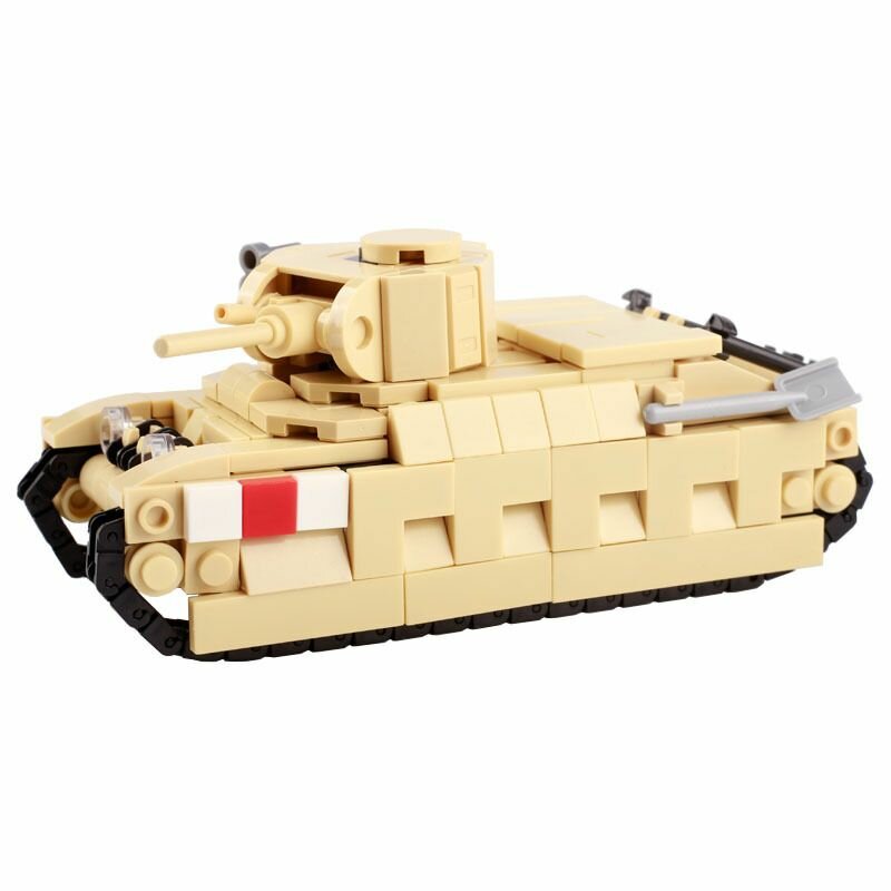 Конструктор MOC Британская Армия в Северной Африке Танк Matilda II + БТР Universal Carrier 1:35 480 Деталей Песочный Камуфляж ABS-пластик