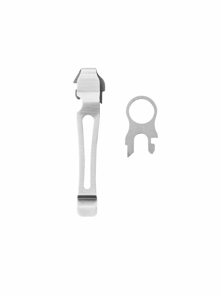 Leatherman Pocket clip & lanyard ring 934850, клипса и кольцо серебристые — фото 1