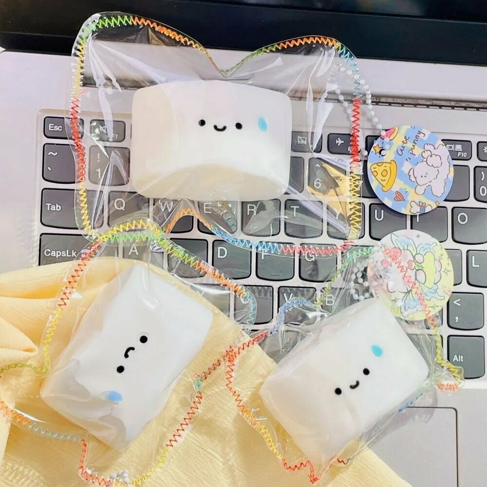 Хлеб на пару Сквиш Таба / Антистрессовые игрушки / Можно повесить на сумку