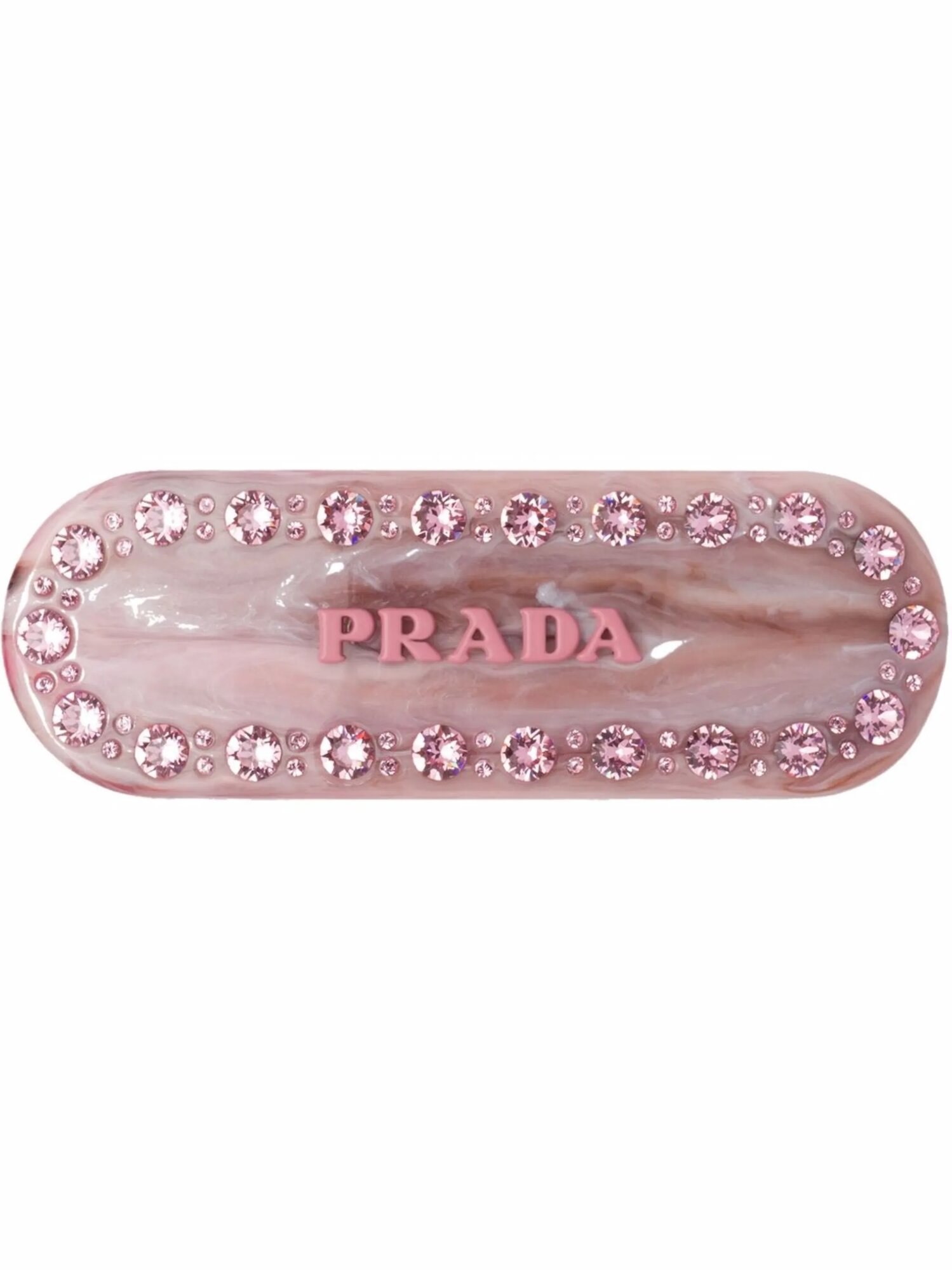 Зажим для волос с логотипом Prada