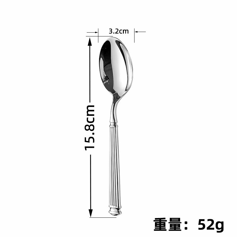 Нож, вилка, ложка из нержавеющей стали 304L с налогом, римская колонна, кованые столовые приборы, высококачественный нож для стейка в западном стиле для отелей