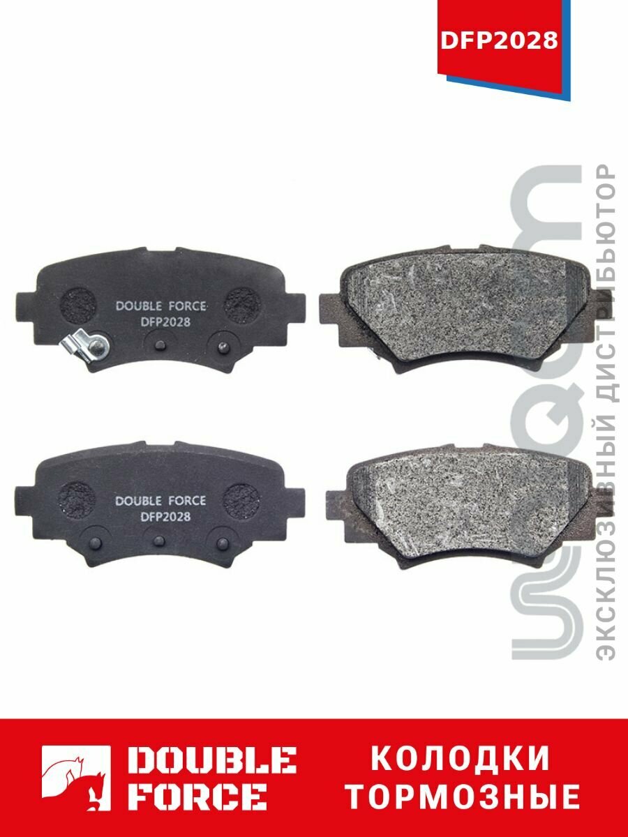 Колодки тормозные задние Mazda 3 2013 - / Mazda AXELA 2013 - 2019 Double Force DFP2028