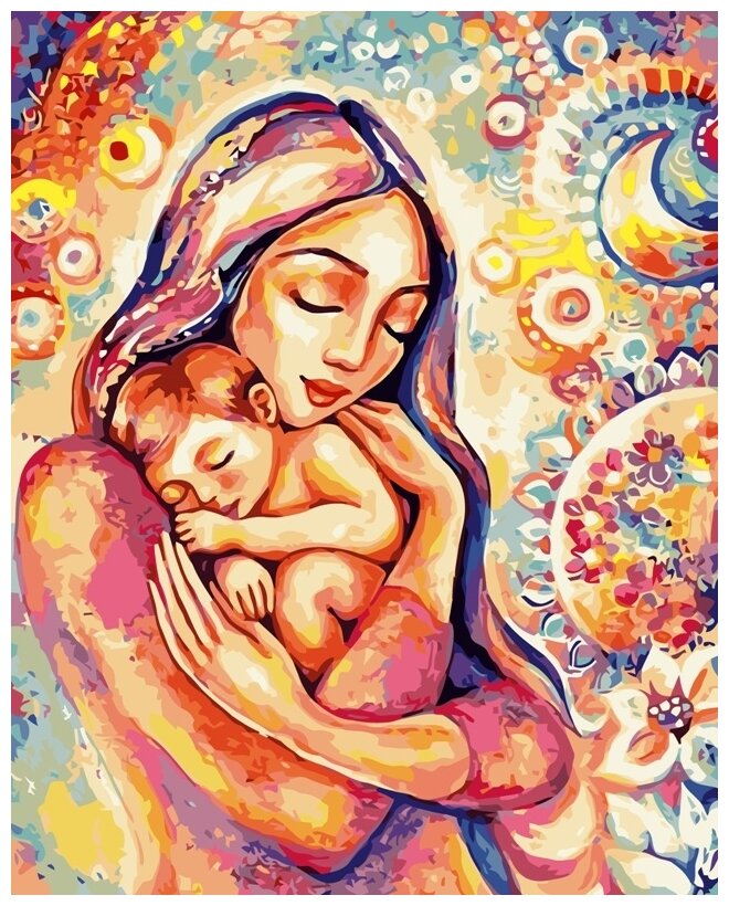 Картина по номерам Colibri "Материнская любовь" 40х50см, арт. VA-1813