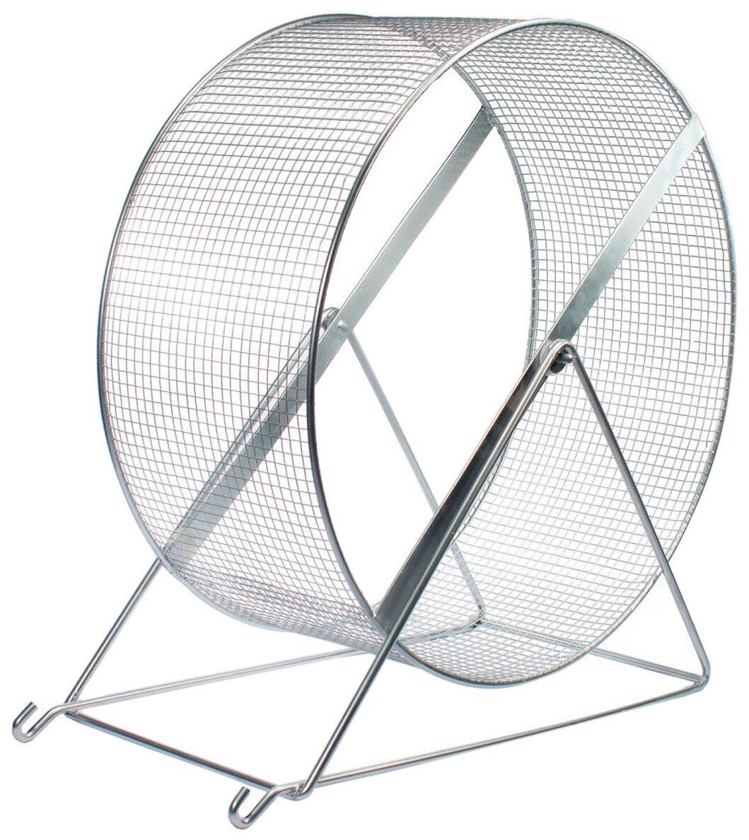 Колесо для грызунов Дарэлл с подставкой, металл, сетка (среднее)