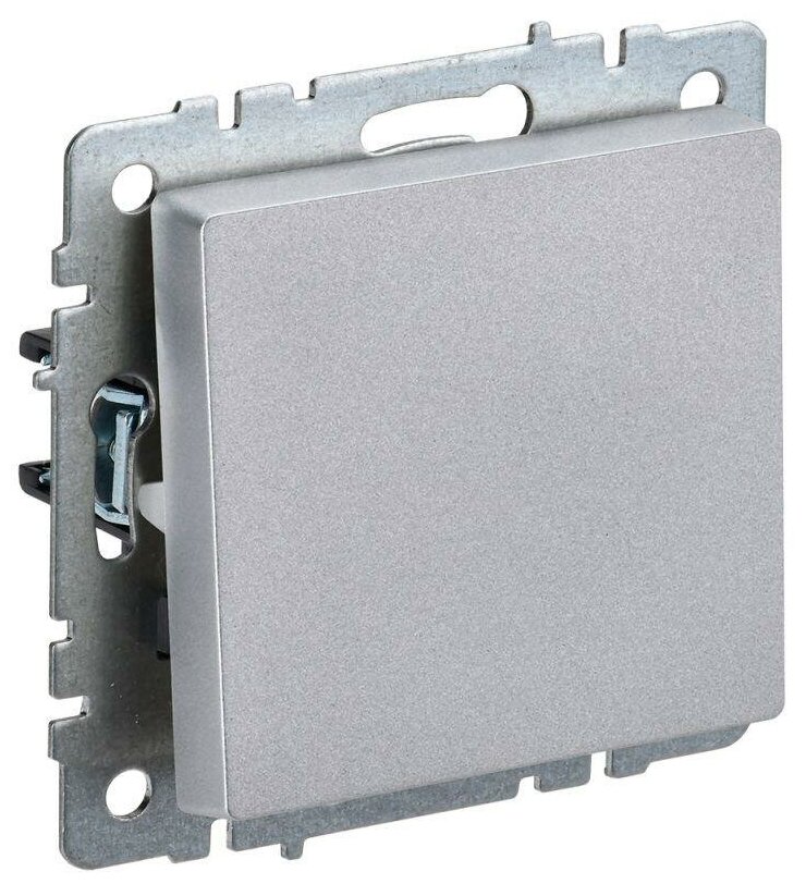 Выключатель перекрестный 1-кл. СП BRITE 10А ВС10-1-3-БрА алюм. IEK BR-V13-0-10-K47