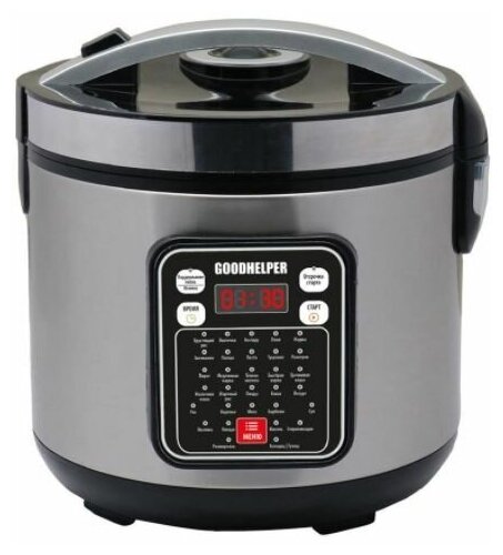 Мультиварка GOODHELPER МС-5200 900 Вт, 5л, черный/серый