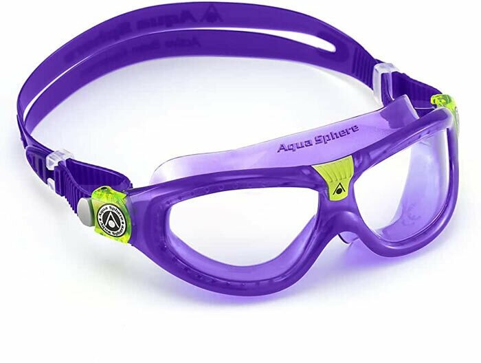 Aquasphere Очки для плавания Seal Kid 2 прозрачные линзы, purple/lime