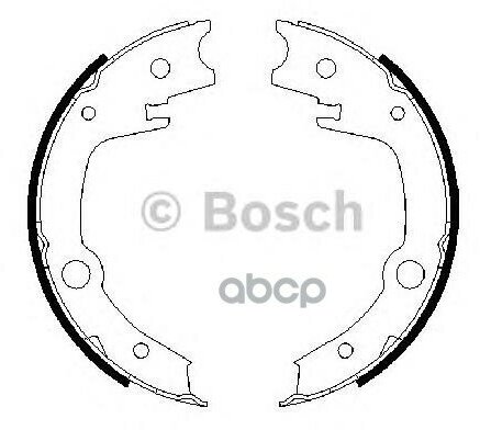Колодки тормозные TOYOTA Avensis стояночного тормоза (4шт.) BOSCH Bosch арт. 0986487679