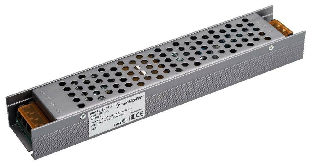 Блок питания Arlight ARS-150-24-L 24V 150W IP20 6,5A 029535