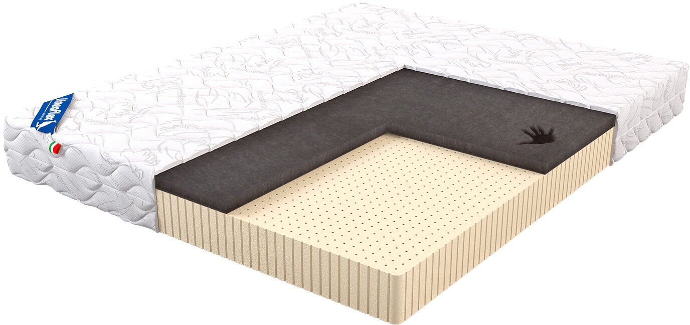 Матрас беспружинный Lineaflex Magnolia, 160х190 см, цвет белый