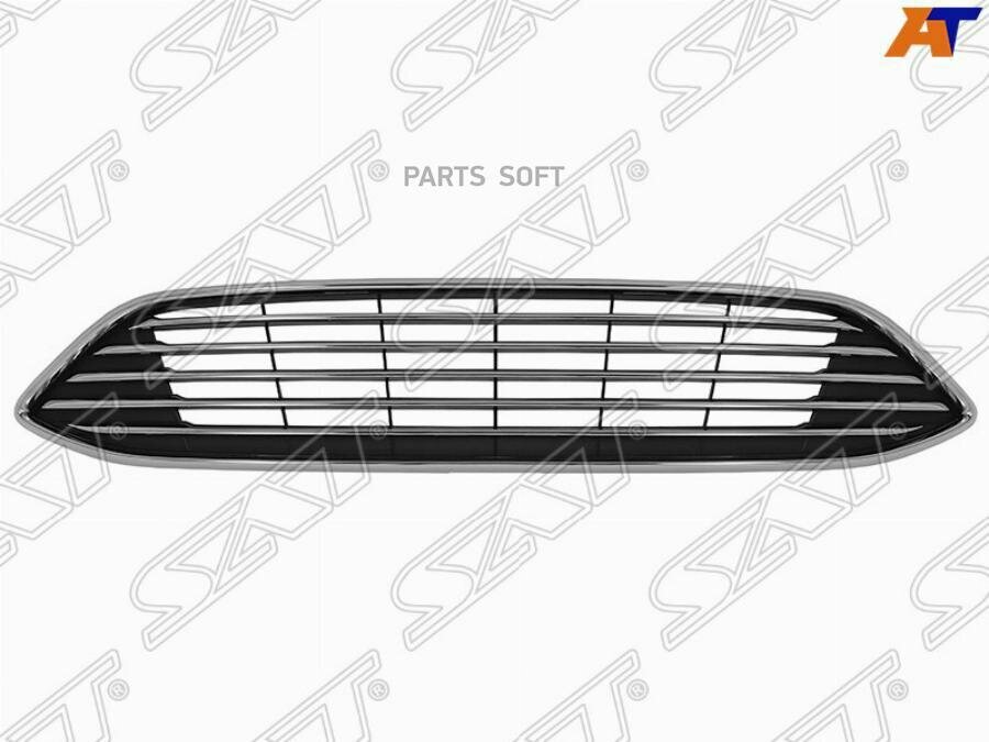Решетка радиатора Ford Focus 14-19 (с хром молдингом) SAT ST-FDA6-093-D0 | цена за 1 шт
