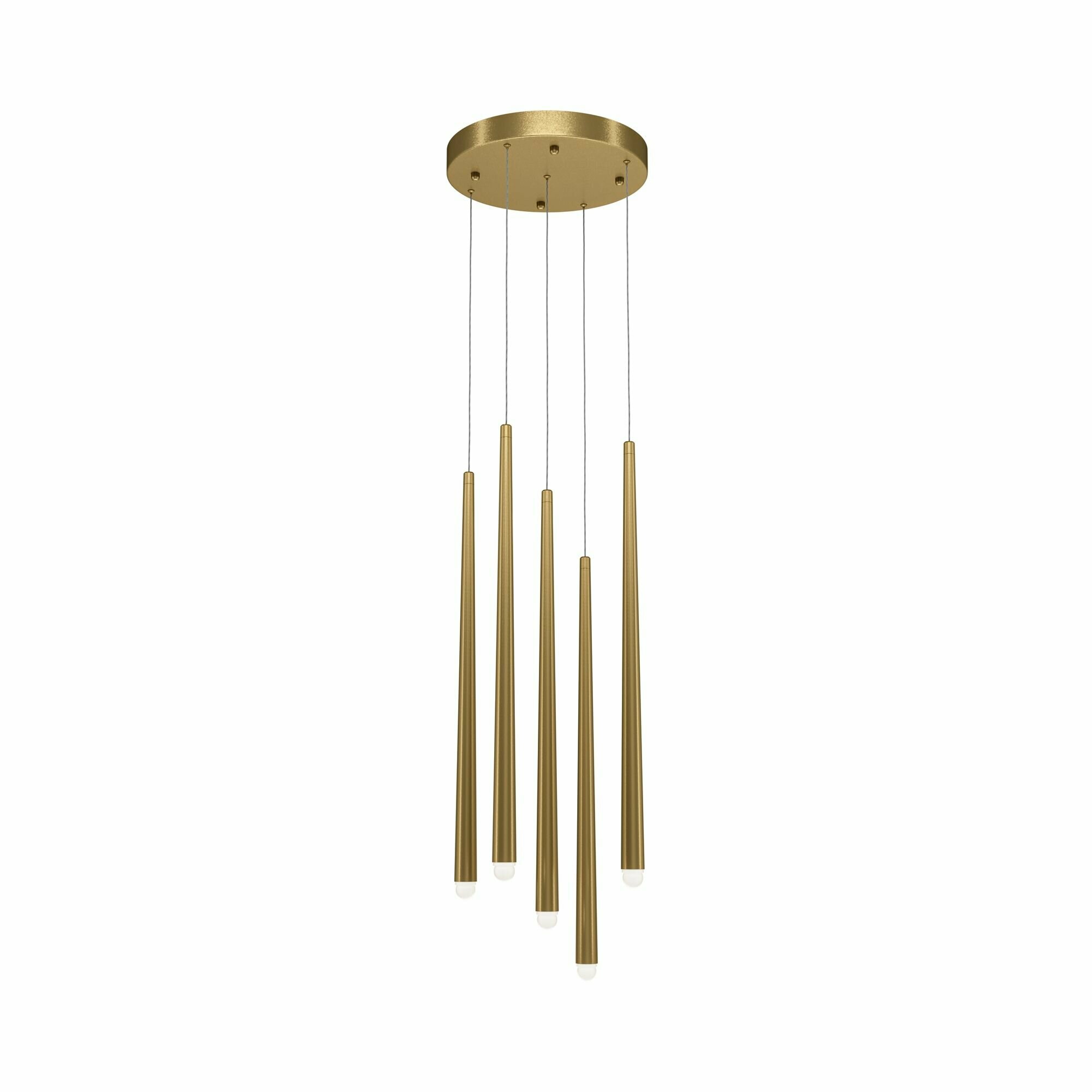 Светильник потолочный подвесной светодиодный золотой Maytoni Cascade MOD132PL-L30BSK