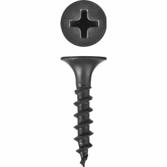 Саморезы СГД гипсокартон-дерево Зубр 19 х 3.5 мм, 80 шт, фосфатированные, Профессионал 300036-35-019