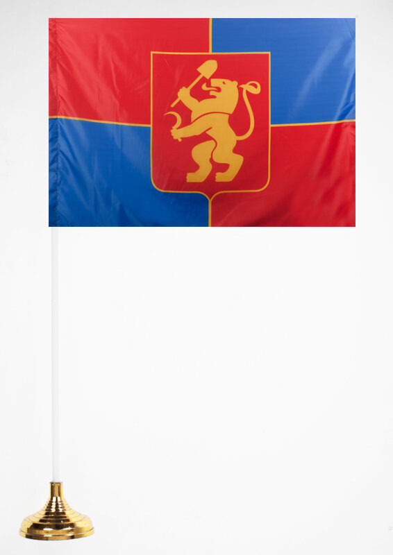 Настольный флажок Красноярска 15х22 см