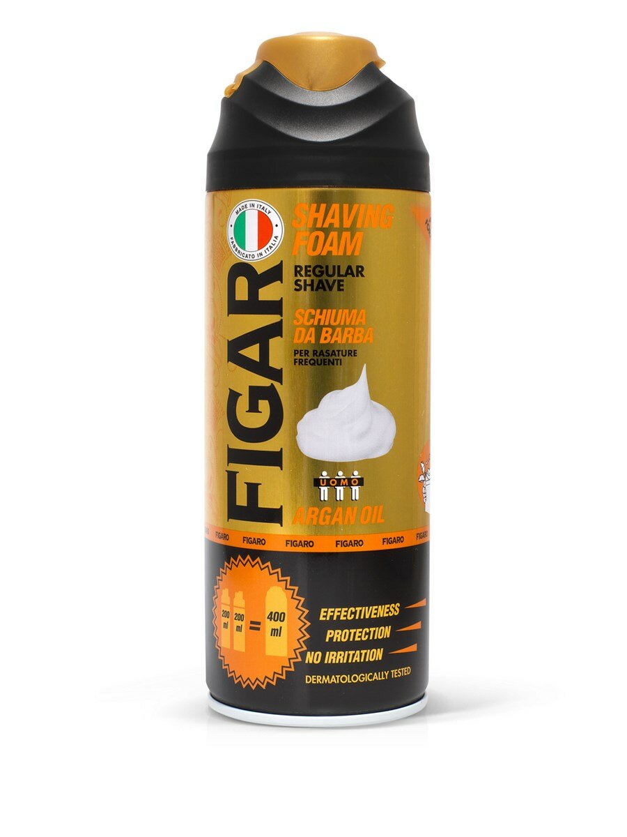 Пена для бритья Figaro Аргановое масло, 400мл