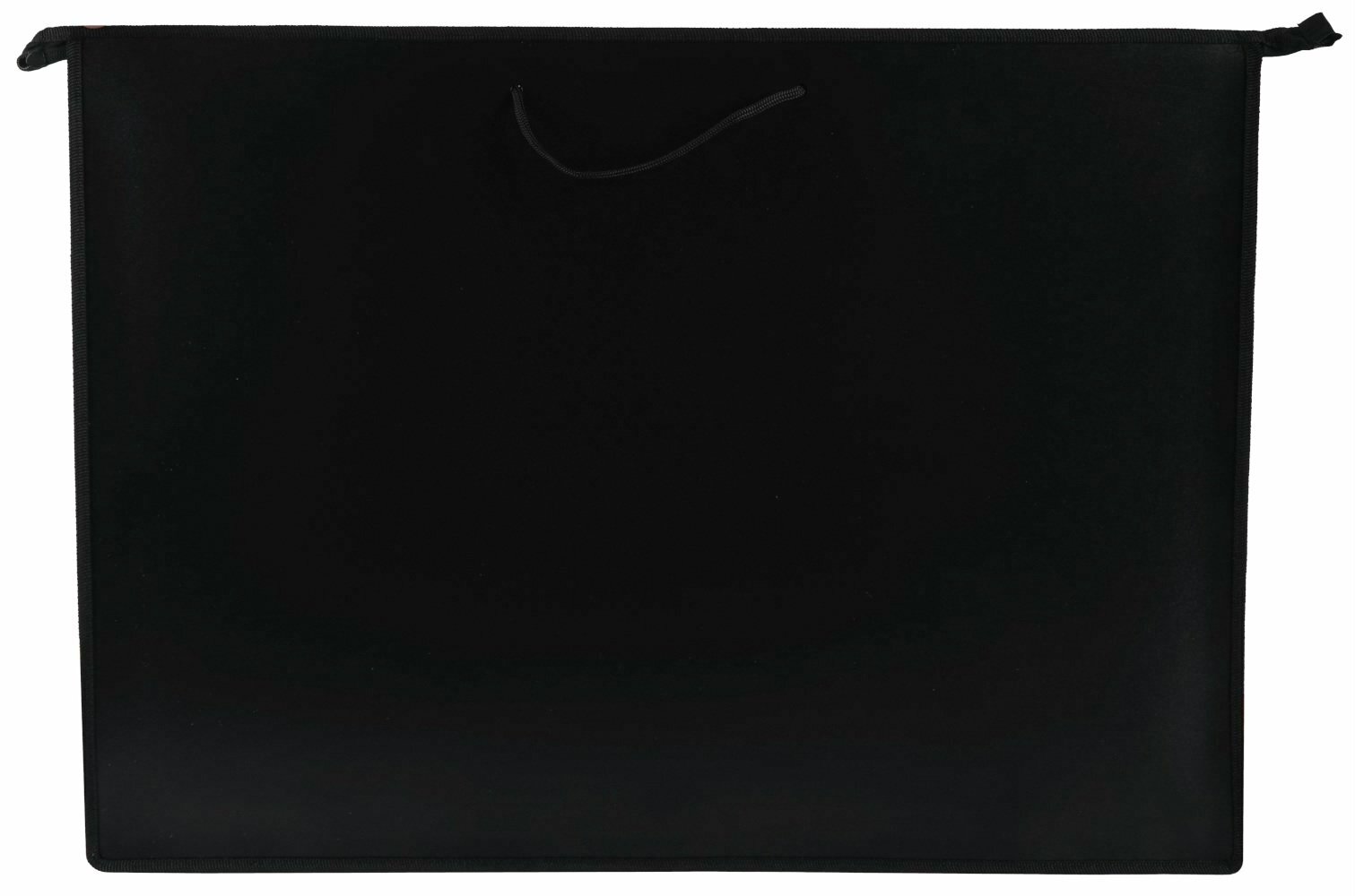 Папка для рисунков и чертежей пластик А2 молния сверху черная ручки пчелка ПМ-А2-35 (уни)