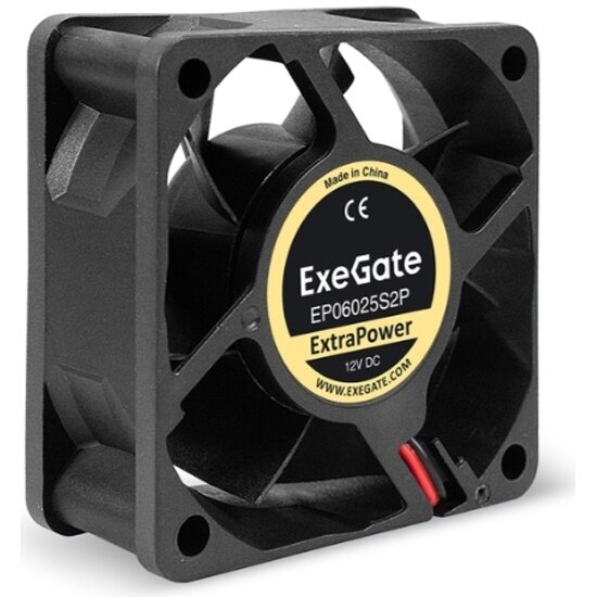 Вентилятор для корпуса Exegate ExtraPower EP06025S2P 12В DC 60x60x25мм EX295228RUS