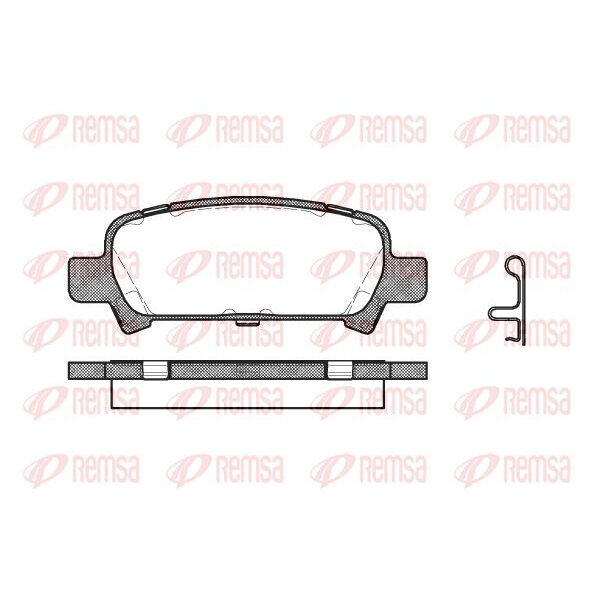 Колодки тормозные задние дисковые комплект Subaru, REMSA 0729.02 (1 шт.)