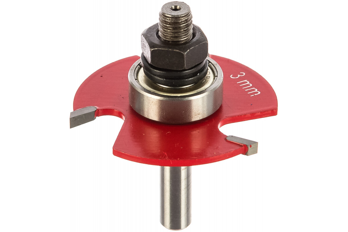 Фреза кромочная фальцевая дисковая атака 50.8 мм×8 мм×3 мм, конецвая, нижний подшипник, без сменных ножей, для обработки кромок дерева и создания фальцевых соединений.