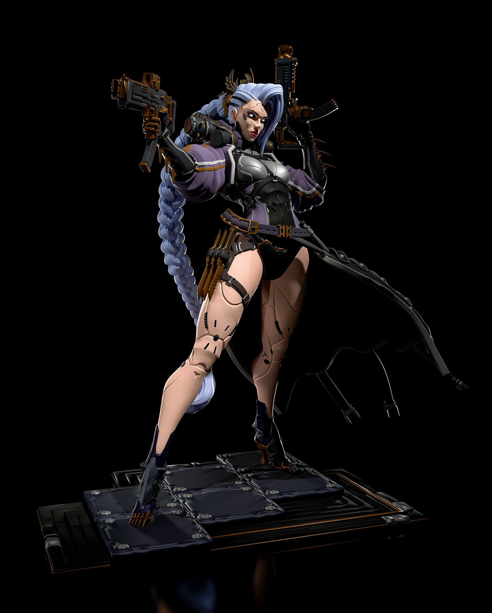 Рин Убийца (Rin Killer) из вселенной Cyberpunk 2077, 75мм, под покраску