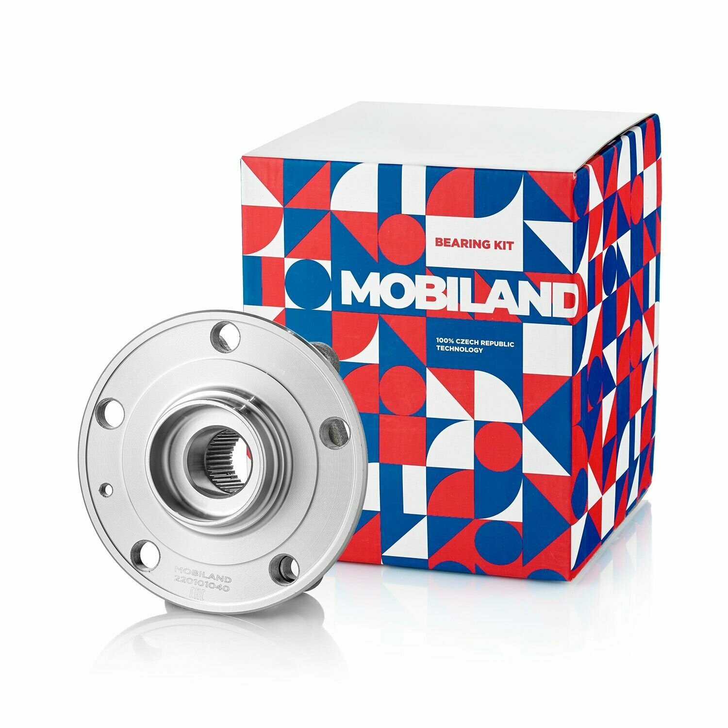 Ступица с подшипником в сборе Mobiland 220101040 ? с подшип передняя с кольцом ABS Skoda Octavia 2 (1Z3), Yeti (5L)