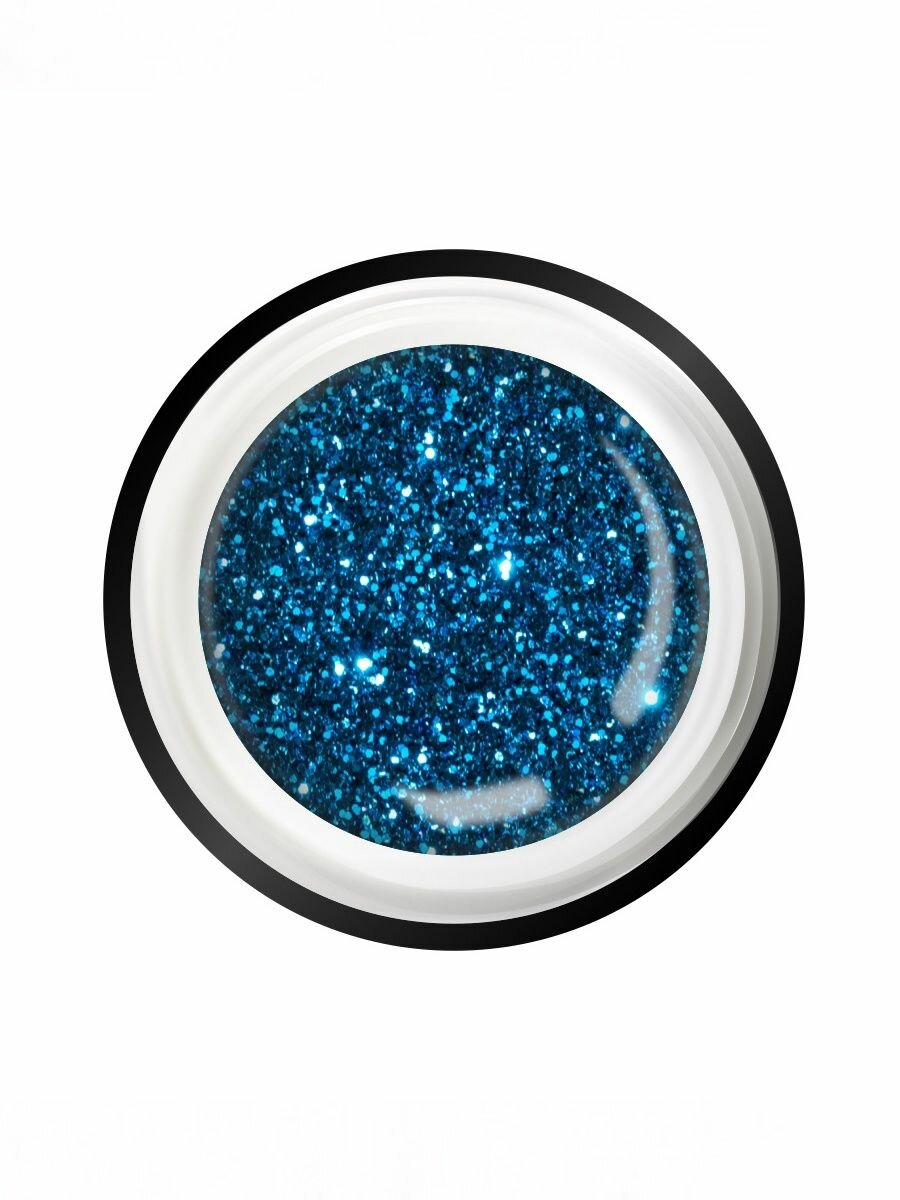 Nail Club Гель-краска с блёстками и глиттером GML-16 Lithium, 5 мл.