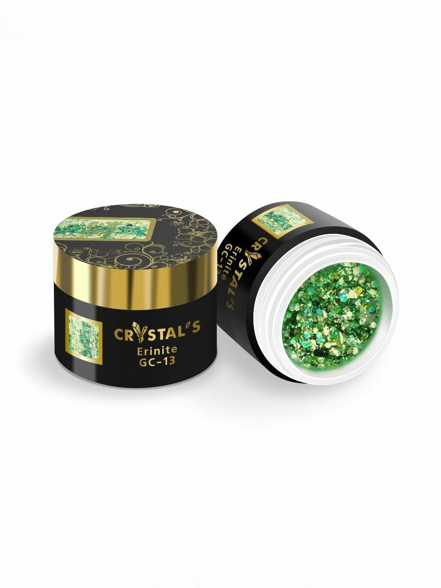 Nail Club Гель-краска для ногтей с блестками GC-13 Erinite 5 мл