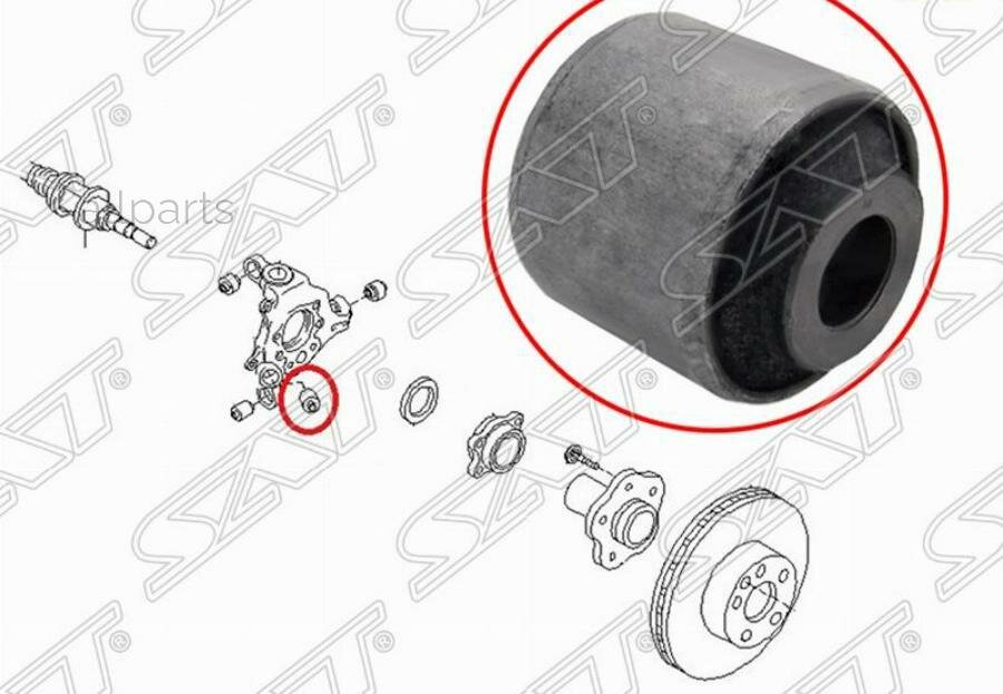 SAT ST-55148-AL500 Сайлентблок цапфы Infiniti FX35 08-12 / Nissan Murano 07-22