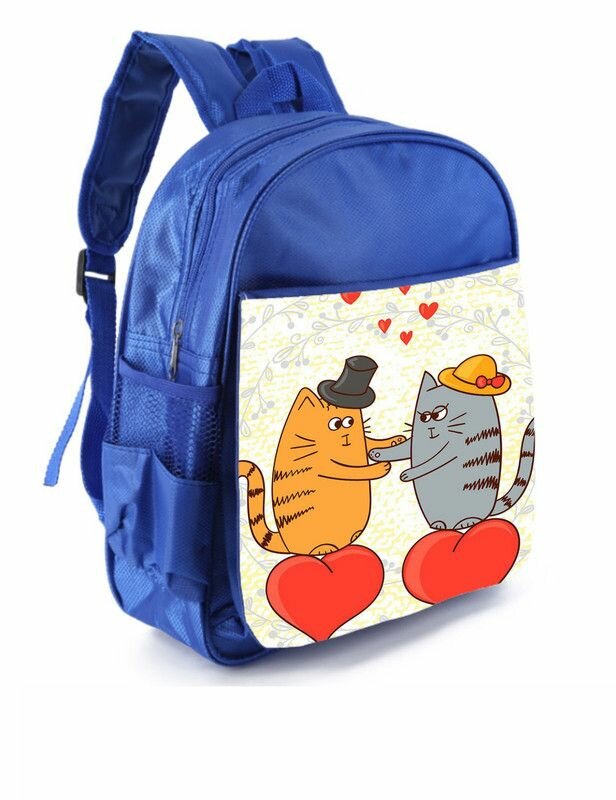 Рюкзак школьный для мальчиков, "Котики" - 01