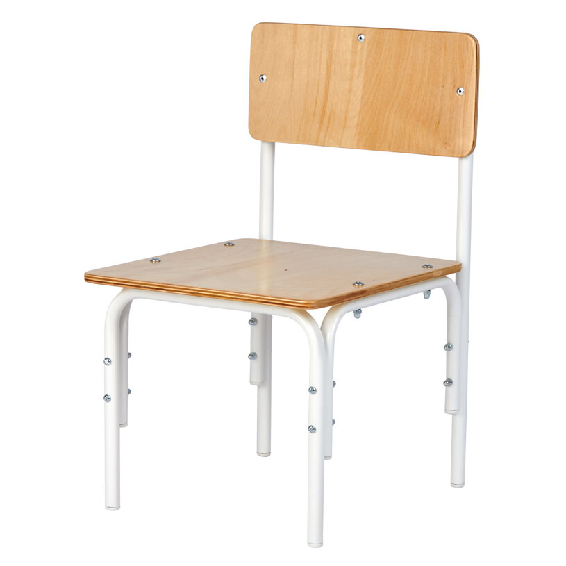 Стульчик детский растущий Мой малыш 0-1 группа Натуральный/Белый