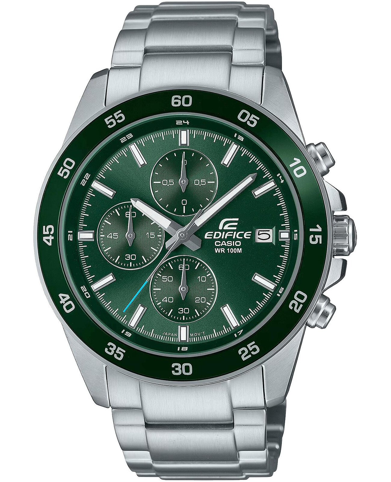 Наручные часы CASIO Edifice, зеленый/серебряный — фото 1