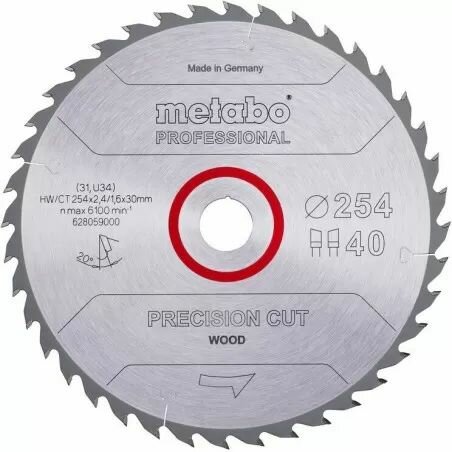 Пильный диск Metabo 254x30x40 WZ (628059000)