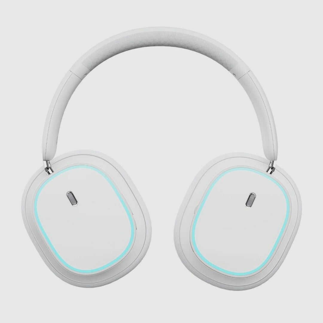 Baseus AeQur GH02 Наушники с микрофоном, Радиоканал, Bluetooth, 3.5 мм, USB Type-C, белый (A00050800211-00)