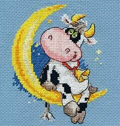 Набор для вышивания крестом "Сладких снов" 0-117, 10х13 см, Алиса