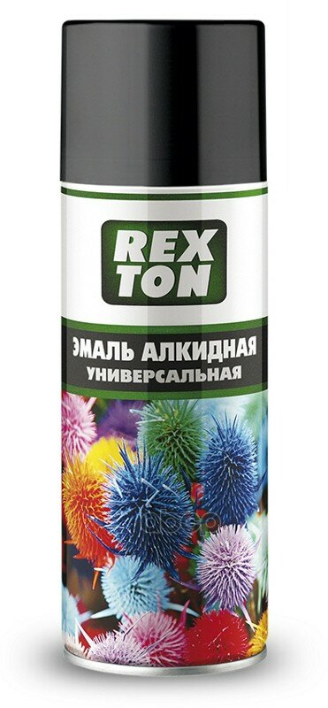 Краска Черная глянцевая REXTON RT100.00 520мл аэрозольная REXTON арт. RT100.00