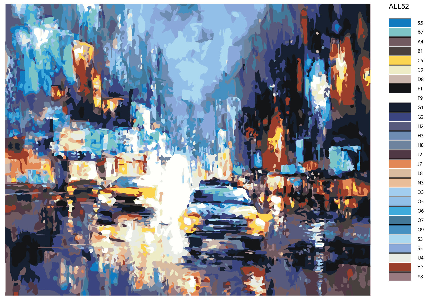 Картина по номерам "Ночное такси" ALL52 40x50