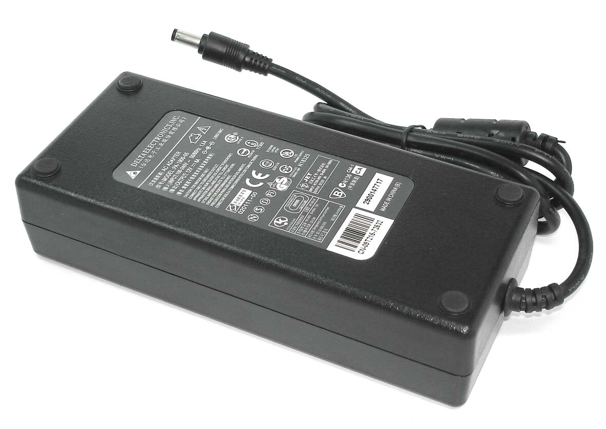 Блок питания для монитора и телевизора LCD 12V 8A 96W 5.5x2.5mm (0208965525) без сетевого кабеля, черный OEM