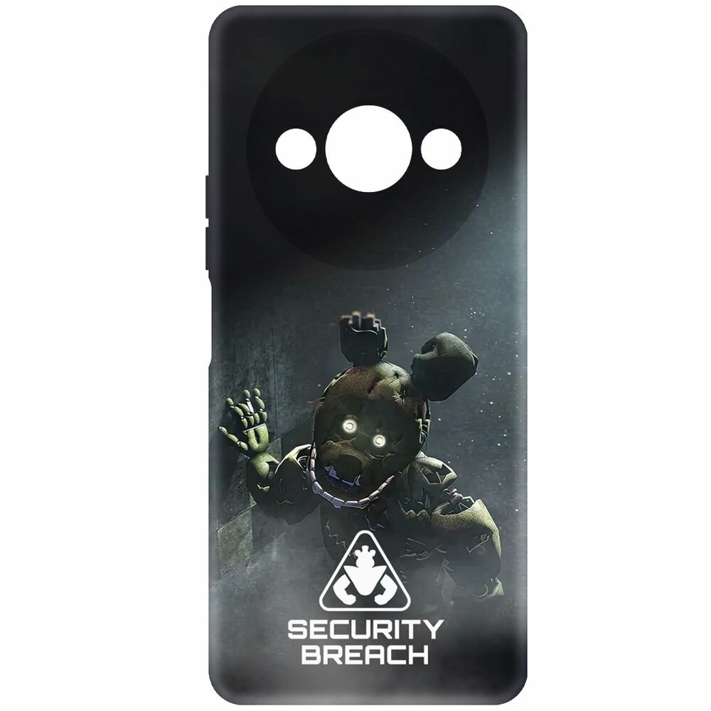 Чехол-накладка Krutoff Soft Case фнаф - Нарушение безопасности для Xiaomi Poco C61 черный