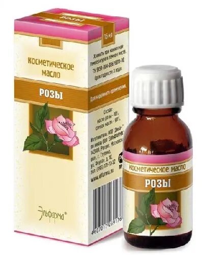 Elfarma масло розы косметическое 15 мл