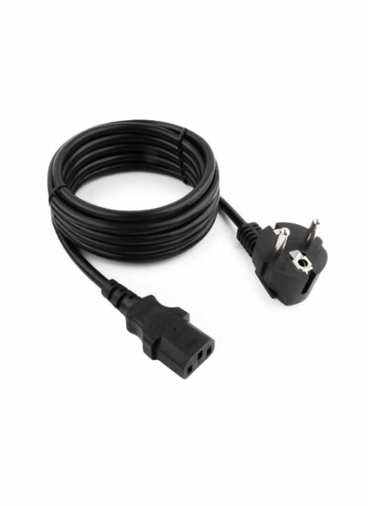 Сетевой шнур компьютерный Cablexpert, 3 м, Schuko- C13, 6А, черный, с заземлением PC-186-10