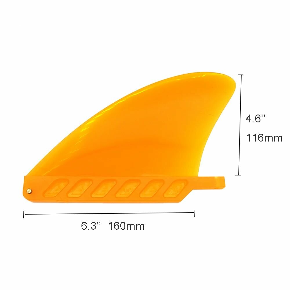 Киль для Sup-Board 4.6" (плавник для сап борда 4.6") оранжевый комплект с винтом