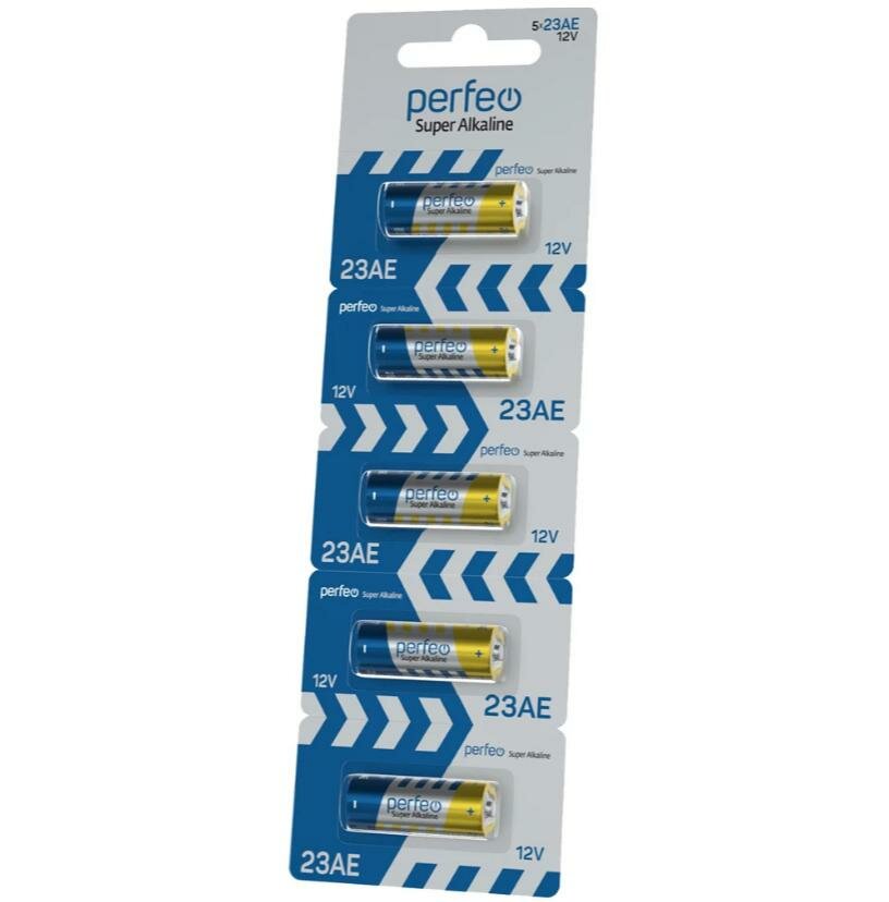 Батарейка Perfeo 23A Super Alkaline 12V BL5 PF23AE/5BL, 5шт.