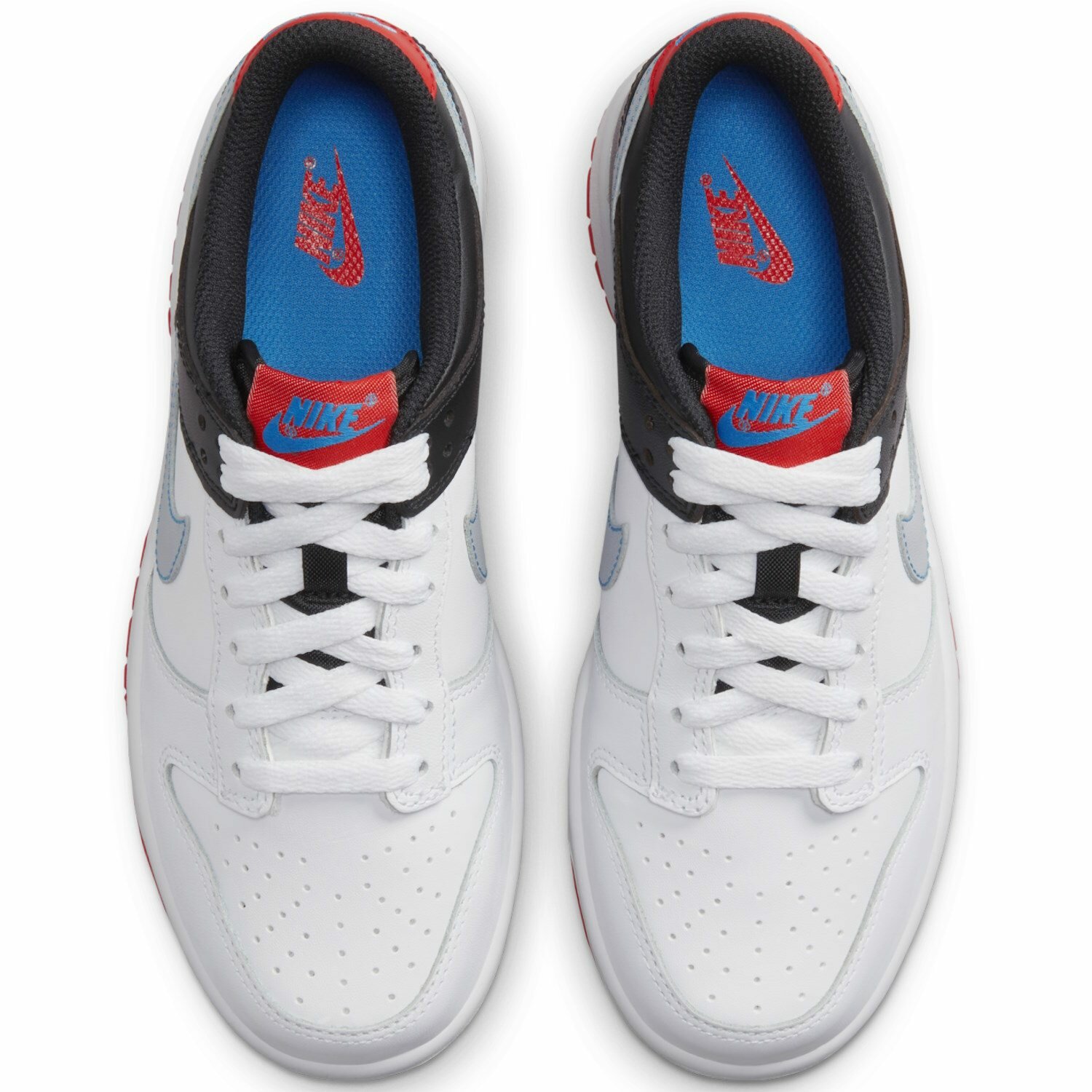 Кроссовки NIKE DUNK LOW (GS), размер 3.5Y US, черный, серый, белый — фото 1